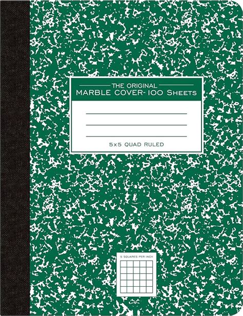Roaring Spring Composition Notebook 5x5 Graph Ruled 100 Sheets 15 White Paper
