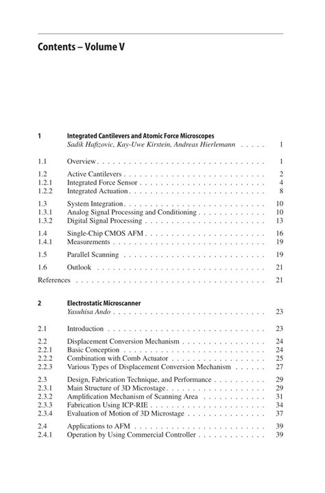 Pdf Integrated Cantilevers And Atomic Force Microscopes