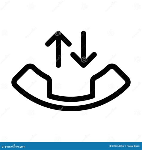 Incoming Outgoing Phone Call Icon Design In Filled And Outlined Style