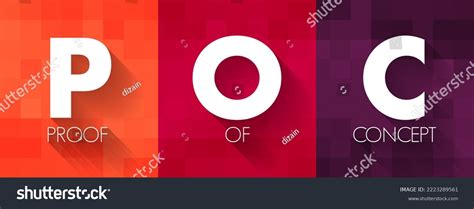Poc Proof Concept Realization Certain Method Stock Vector Royalty Free Shutterstock