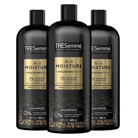 Tresemme Shampoo Moisture Rich 3 Count For Dry Hair