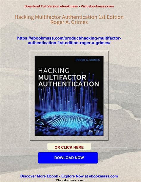 Where Can Buy Hacking Multifactor Authentication St Edition Roger A Grimes Ebook With Cheap