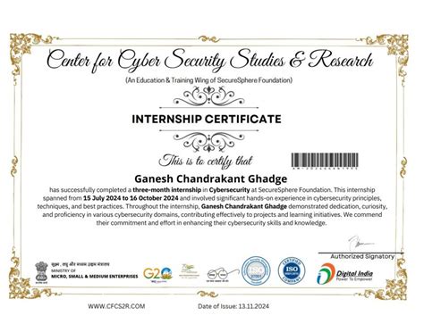 Ganesh Ghadge On Linkedin Cybersecurity Digitalforensics Networkmonitoring Internship Tech