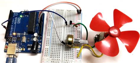 使用 Arduino 和电位器来控制直流电机的速度 物联沃 Iotword物联网 使用 Arduino 和电位器来控制直流电机的速度 物联沃 Iotword物联网