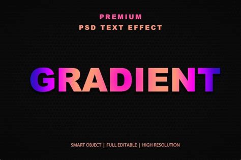 Premium Psd Gradient Editable Text Effect