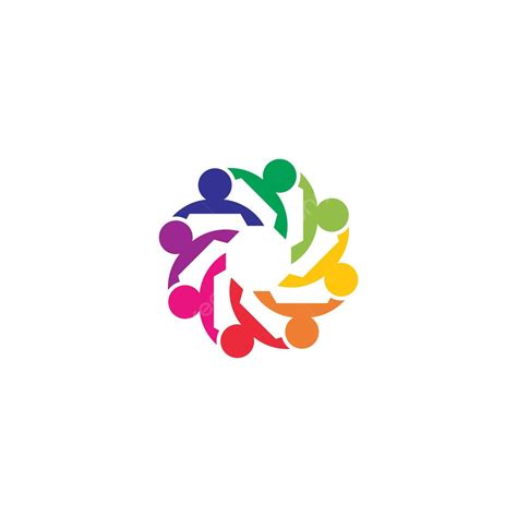 Community Logo Templatevector Icon Home Logo Happy Vector Home Logo