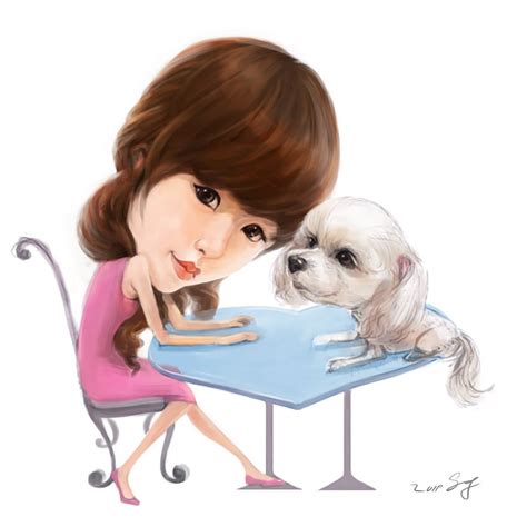 강아지and고양이 너랑 나랑 그림스타그램 말티즈 강아지그림 강아지캐릭터 치와와