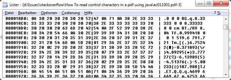 pdfbox how to read control characters in a pdf using java stack overflow