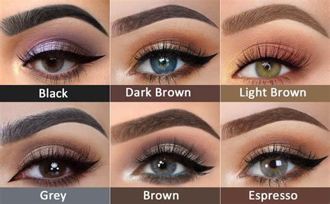 Yfulfill Eyebrow Pencil Dark Brown Waterproof For Women With Brush And