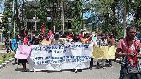 Demonstran Desak Polisi Proses Hukum Oknum Ormas Pelaku Persekusi Mahasiswa Di Ntt