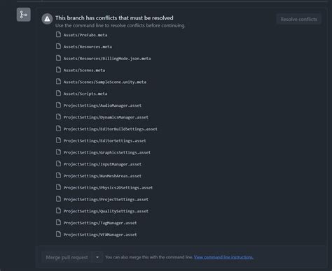 Unity Git 연동 오류 리포트