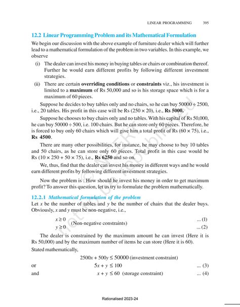 Solution Class Maths 12 Chapter 12 Linear Programming Textbook