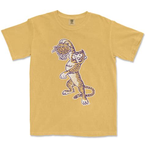 Bandb Dry Goods Lsu Tigers The Archives Dunking Tiger Garment Dyed T Shi