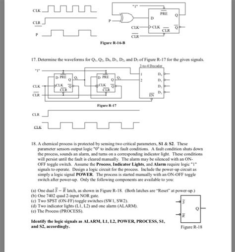 Solved Determine The Q Waveform Of Figure R A And Chegg
