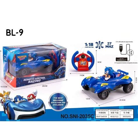 Carro Azul A Control Remoto Sonic