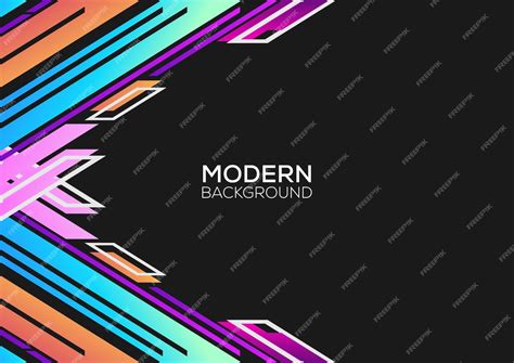Free Vector Geometric Modern Abstract Background Design Gradient Color