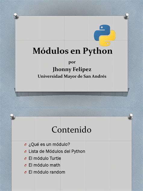 03 módulos en python pdf pdf python lenguaje de programación ventana informática