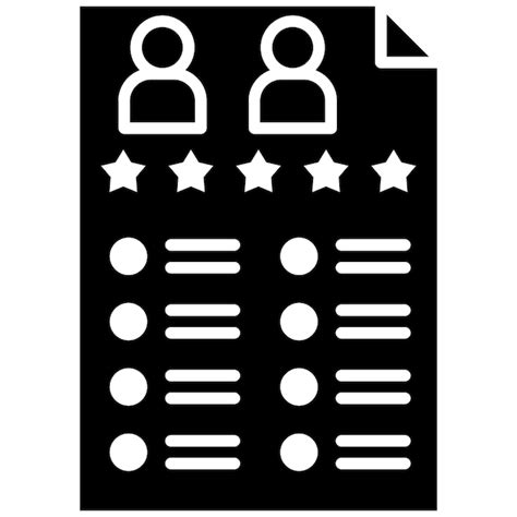 Premium Vector Feedback Form Glyph Solid Black Illustration