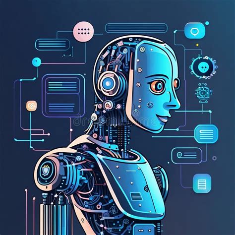 Robot Artificial Intelligence Chatbot Illustration Stock Illustration Illustration Of Message