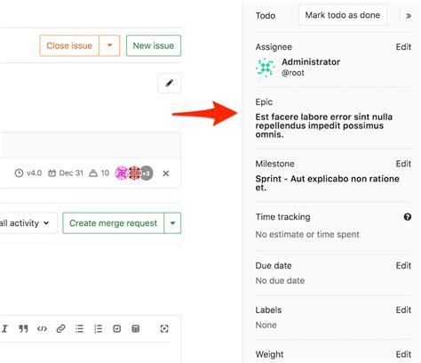 Manage Epics · Epics · Group · User · Help · Gitlab