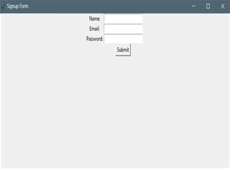 How To Design The Signup Form In Python Language Mindstick