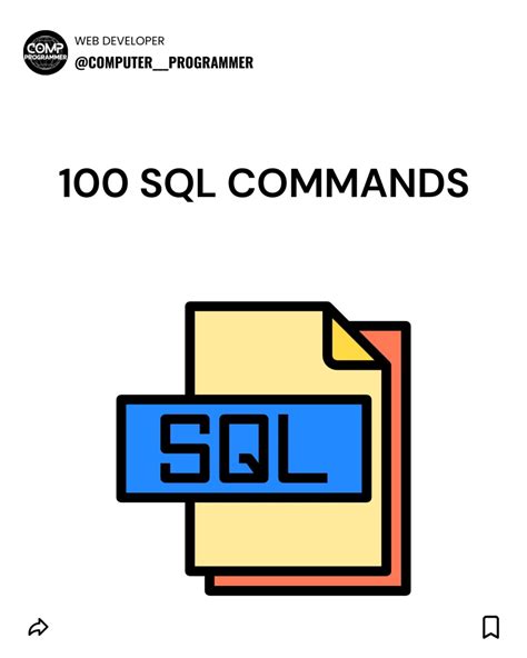 𝗖𝗼𝗱𝗶𝗻𝗴 𝗔𝗜 𝗙𝘂𝗹𝗹𝗦𝘁𝗮𝗰𝗸 👨‍💻 𝟯𝟬𝟬𝗞🎯 100 Sql Commands List 📚 Follow Coderssworld For More New