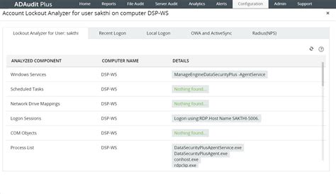 Outil Daudit Des Verrouillages De Compte Ad Manageengine Adaudit Plus