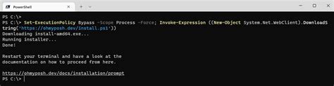 oh my posh la solution pour un beau thème powershell