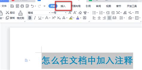 怎么在文档中加入注释 360新知