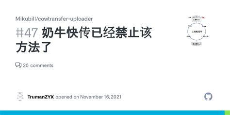 奶牛快传已经禁止该方法了 · Issue 47 · Mikubillcowtransfer Uploader · Github