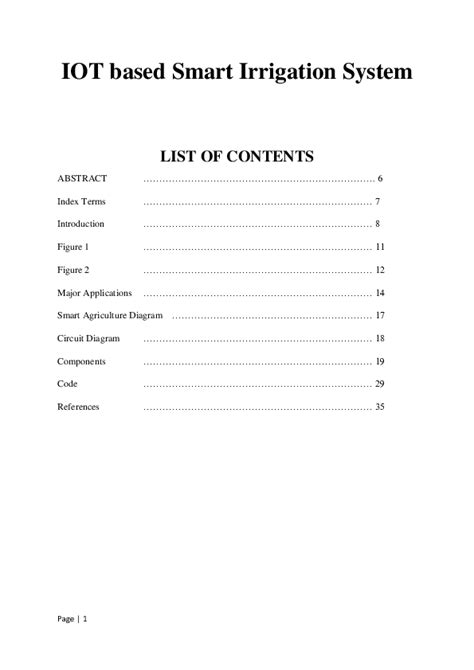 Pdf Iot Based Smart Irrigation System