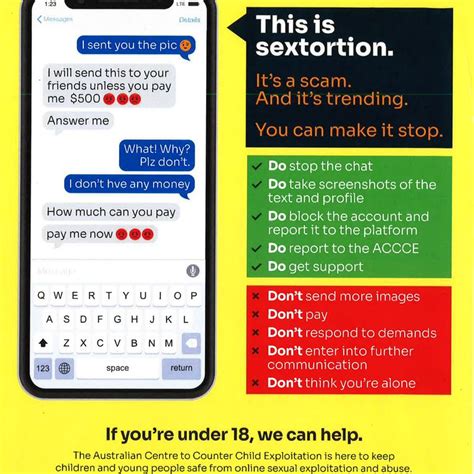 Sextortion Scam Australian Teenagers Targeted By Sick Text Messages Herald Sun