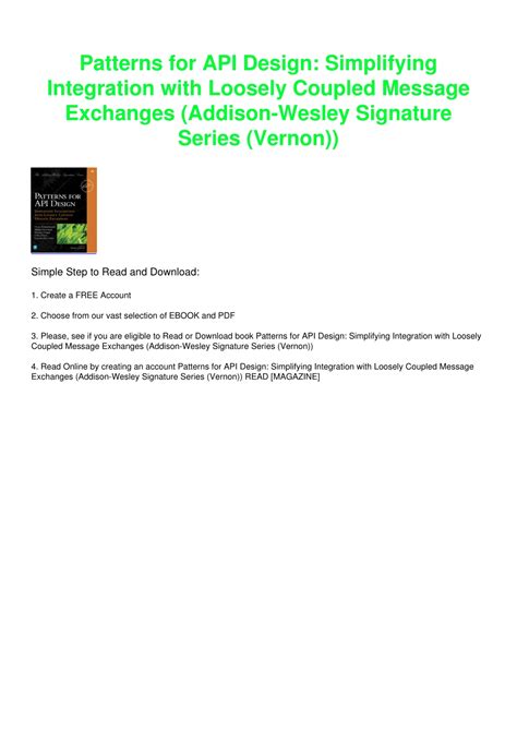 ppt ebook ️ download ⚡️ patterns for api design simplifying integration with loosel