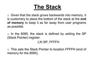 Stacks Subroutines PPTX Programming Languages Computing