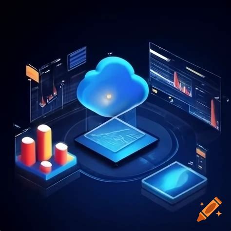 data streaming between pcs servers and cloud technology on craiyon