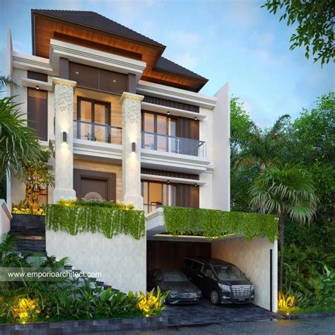 Desain Rumah Style Villa Bali Modern Tropis