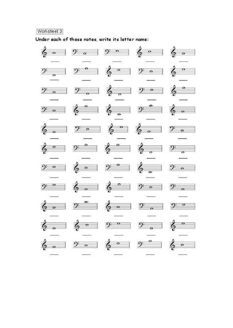 Note Naming Treble And Bass Clef Online Exercise For Live Worksheets Library