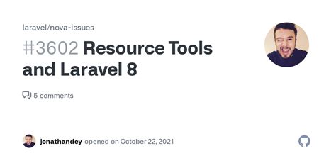 Resource Tools And Laravel 8 · Issue 3602 · Laravelnova Issues · Github