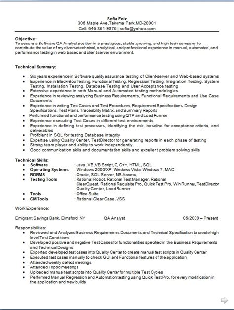 QA Analyst Resume Examples In Word Format Free Download QA Analyst Resume Examples In Word Format Free Download