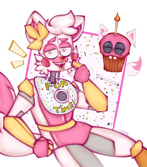Fusion Funtime Foxy And Chica This Was For An Event Where You Had To Fuse Two Animatronics