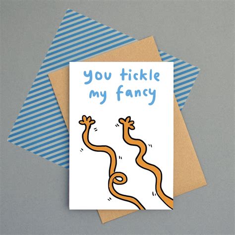 Tickle My Fancy Card Etsy
