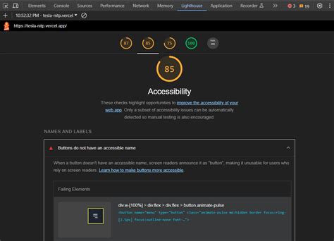 Bug Buttons Do Not Have An Accessible Name · Issue 44 · Sudhansuuranjantesla Nitp Web · Github