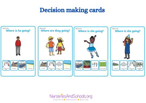 Decision Making Cards Free Worksheet Uk