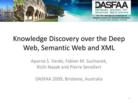 Ppt Knowledge Discovery Over The Deep Web Semantic Web And Xml Powerpoint Presentation Id