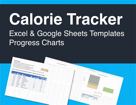 Calorie Tracker Excel And Google Sheets Templates File Downloads Tables And Charts For Daily