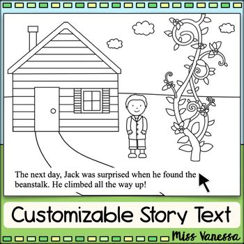 Jack And The Beanstalk Printable Short Story By Miss Vanessa Tpt