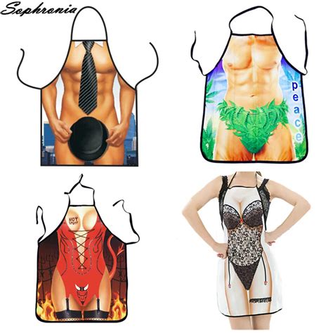 Buy 1 Pcs Creative 3d Funny Apron Kitchen Apron Man