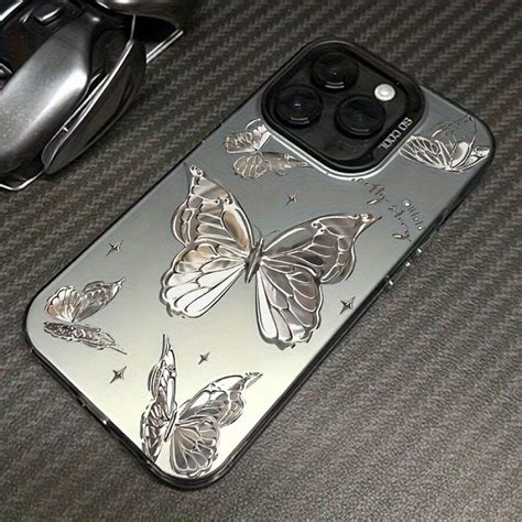 Butterfly Energy Shell With Shiny Silvery Imd Shein Usa