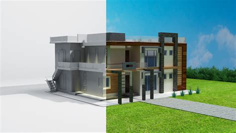 Exterior Texturing Autodesk 3ds Max Behance