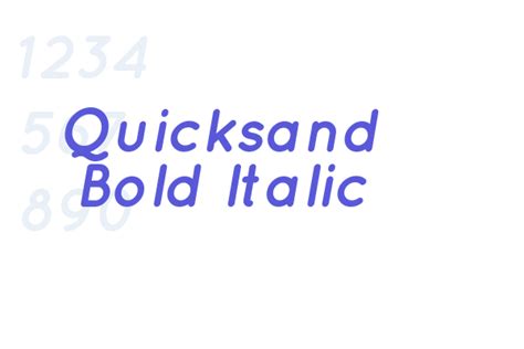 quicksand bold italic font free download